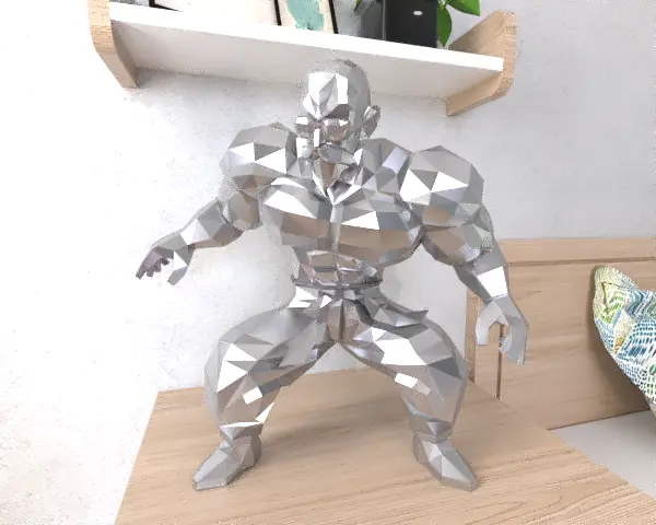 Characters & Creatures STL Download - Maestro Roshi Lowpoly Low Polyby ...