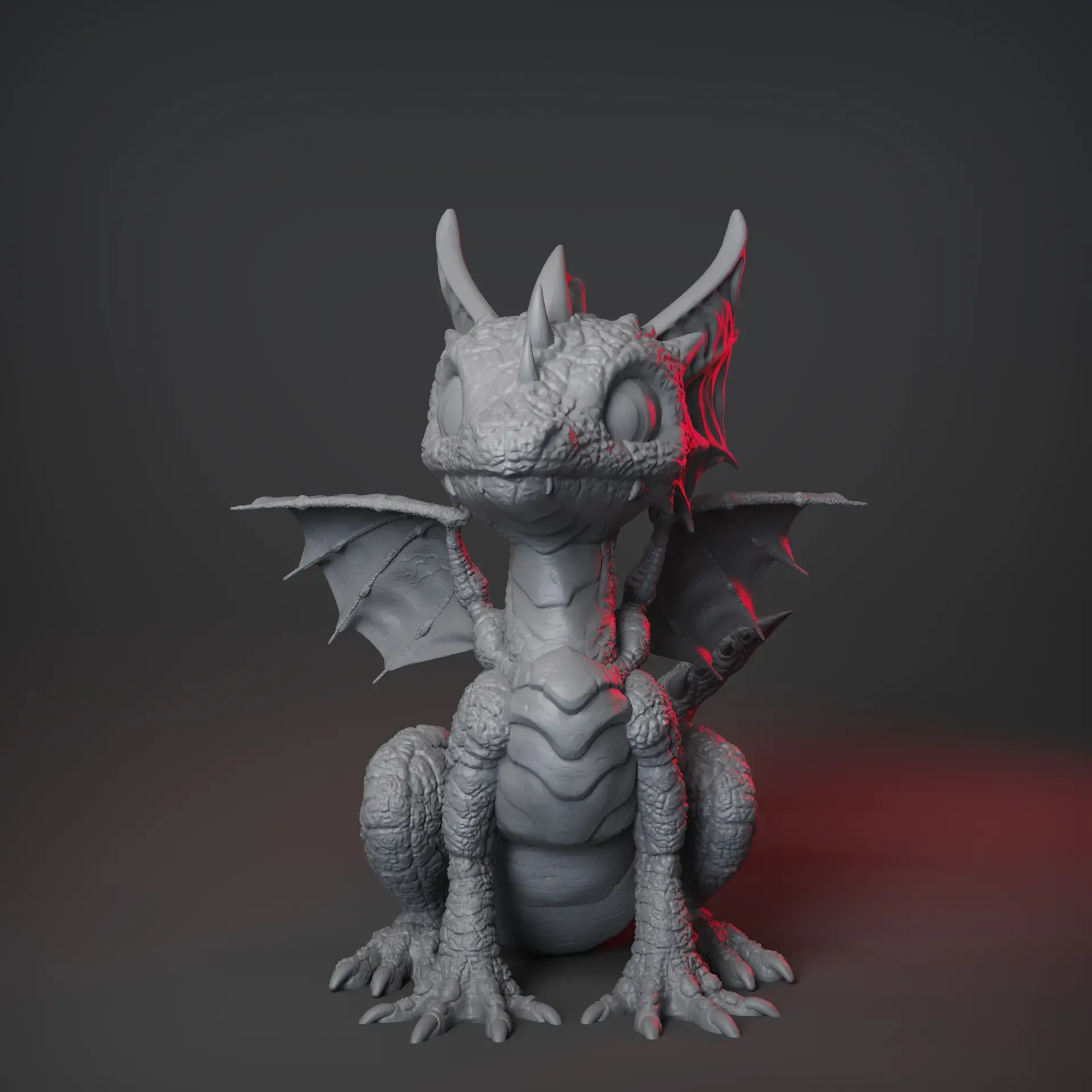 Medieval Baby Dragon - Creality Cloud 3D Model | 3Drop
