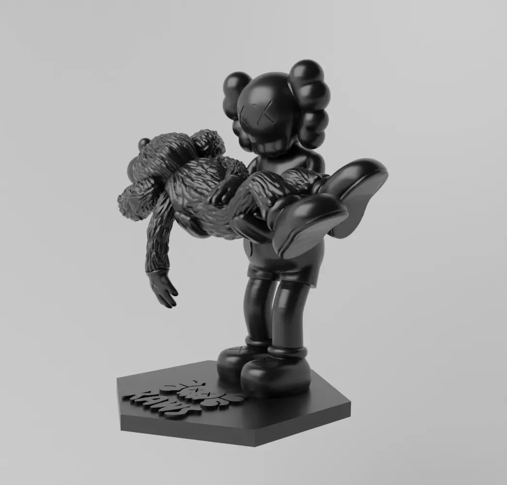 Other STL Download - Kaws Gone Art Toy Fan Artby DanntZC