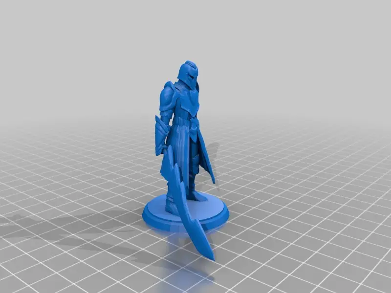 Free Characters & Creatures STL Download - Armored Warrior (multiple ...