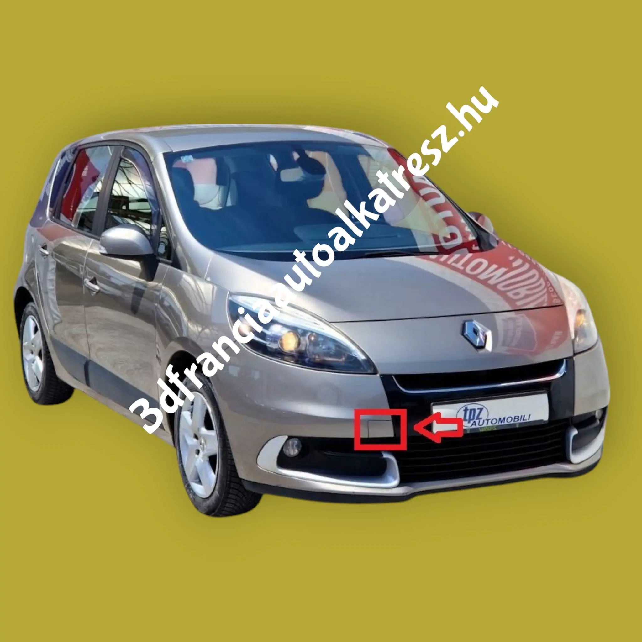 Vehicles & Machinery STL Download - Renault Scenic 3 első vonószemfedél ...
