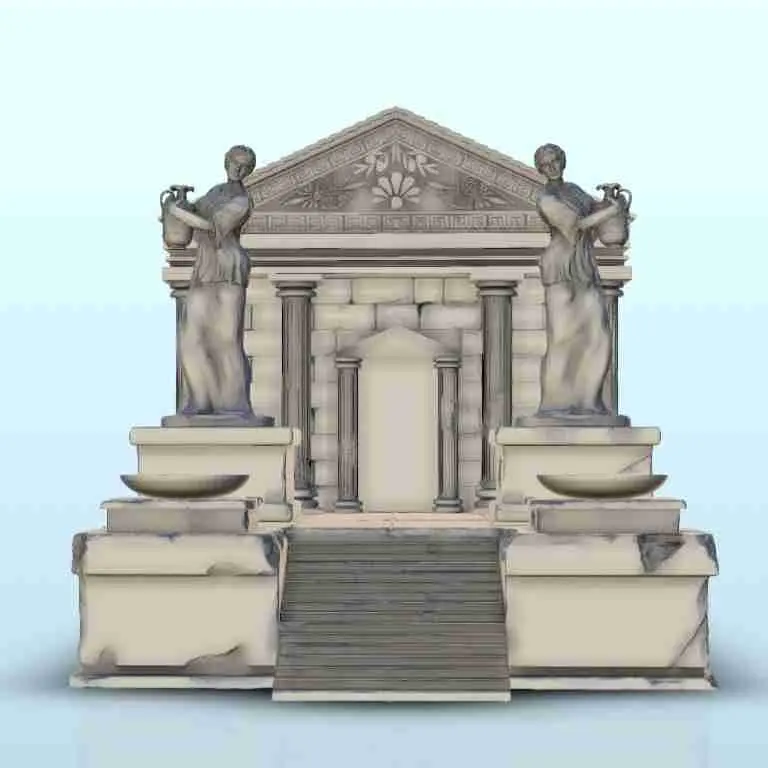 Props & Terrain STL Download - Temple with stairs 9 - miniatures ...