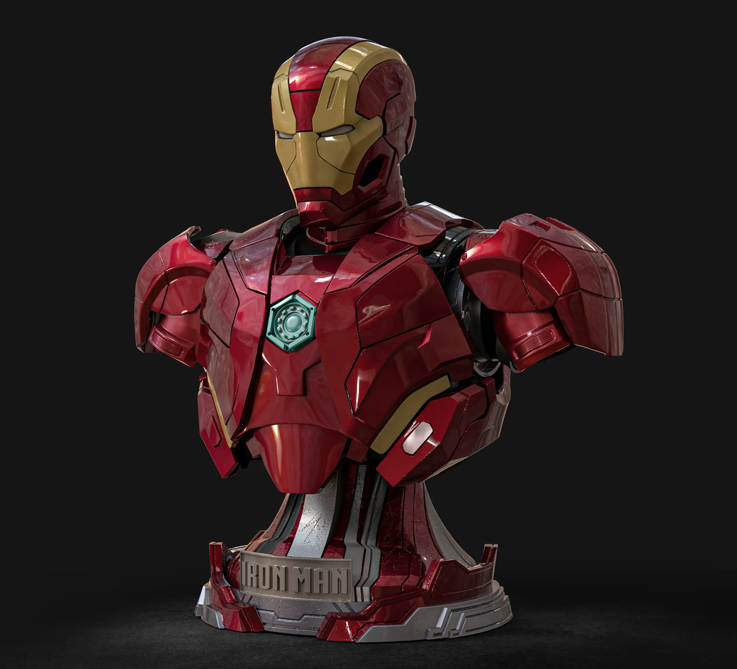Characters & Creatures STL Download - Iron man bustby 3Daniartist