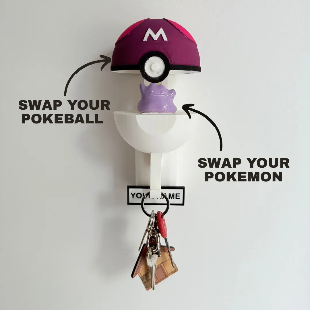 Other STL Download - Ditto Pokemon Key Chain Wall for Home - Ditto and ...