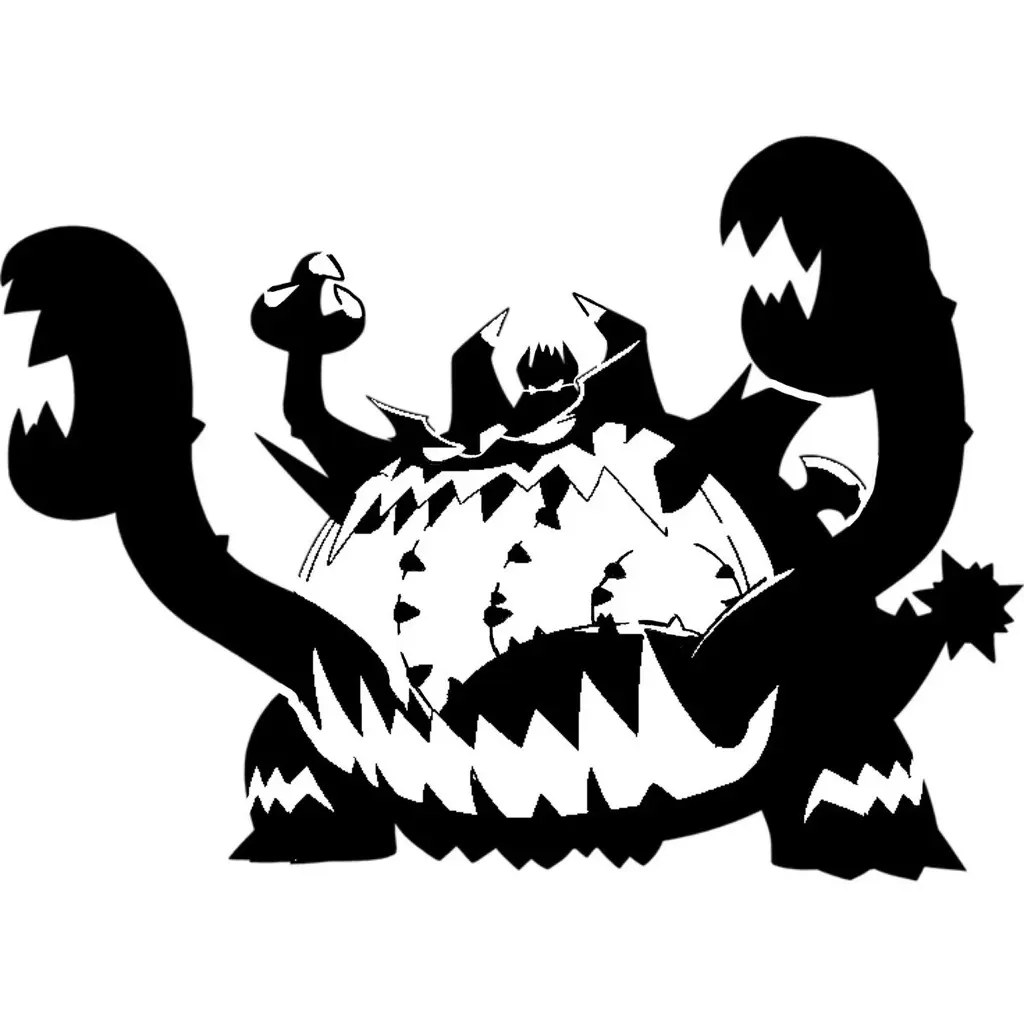 Free Digital Art STL Download - Guzzlord stencilby SMT_M 🦊