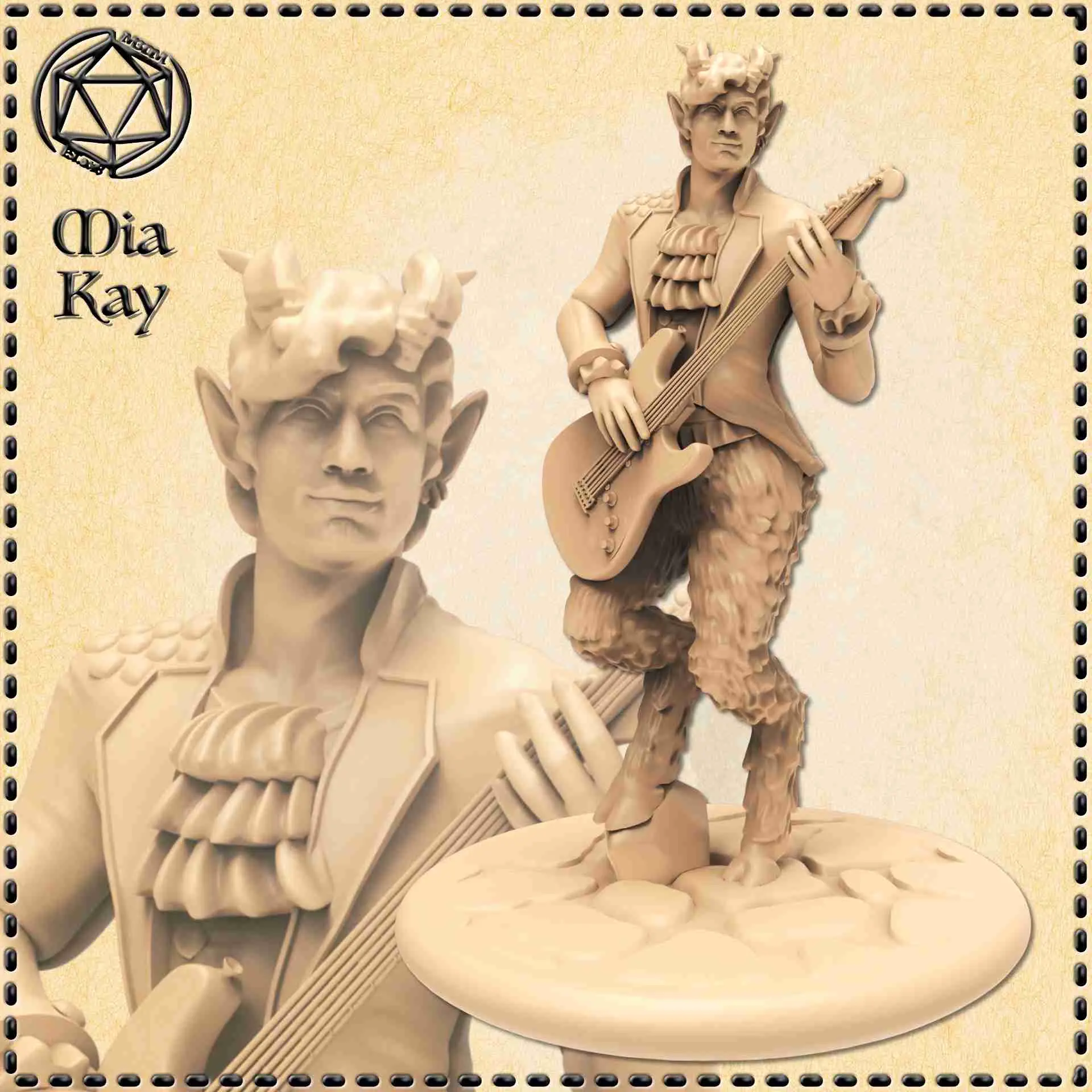 Characters & Creatures STL Download - Modern Satyr (Prince Inspired)by M3DM