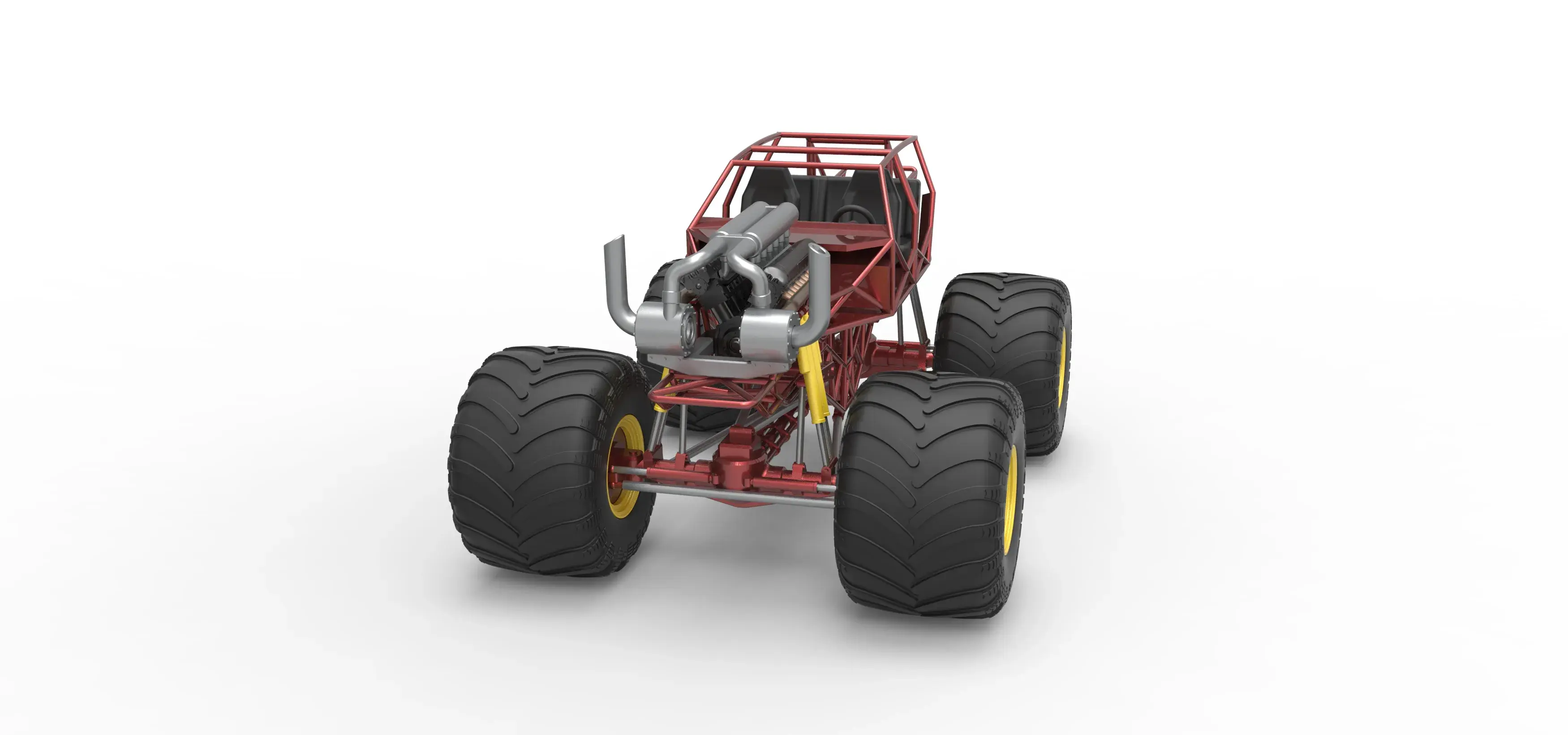 Monster truck base Version 3 Scale 1:25 | 3D models download | Creality ...