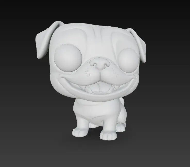 Other STL Download - Funko Pop Pug Sorridenteby Omalveira
