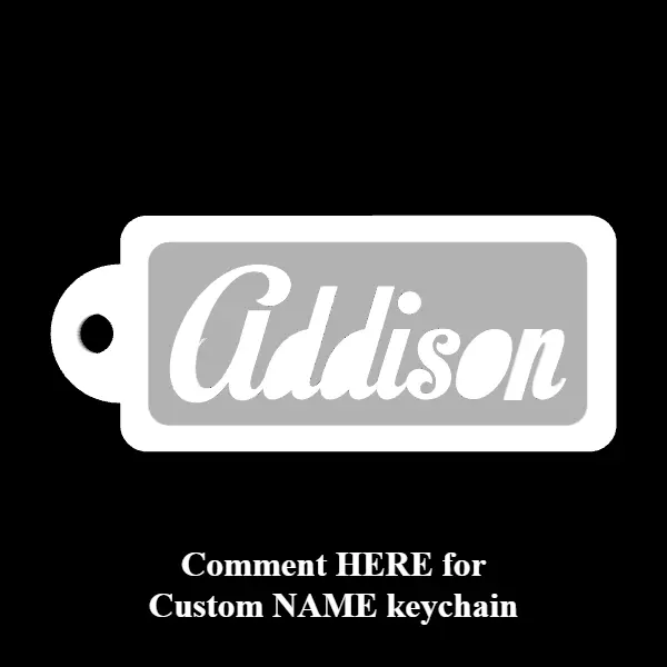 Free Personal Accessories STL Download - Addison-_keychainby XP3Design