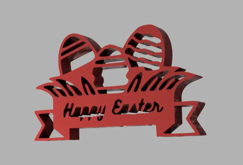 Home Decorations & Ornaments STL Download - Happy Easter 2026by Dream ...
