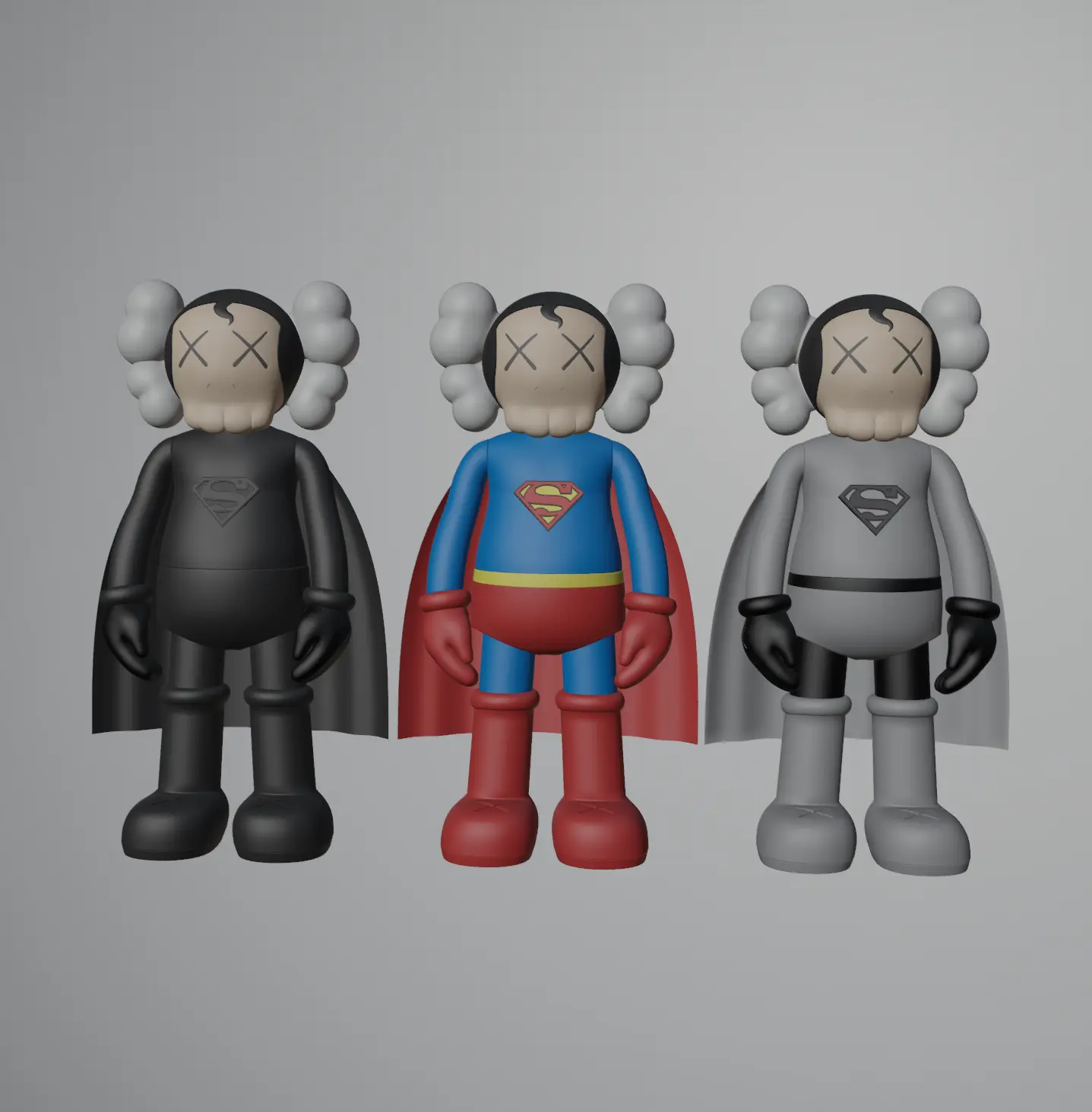 Other STL Download - Kaws Superman Classic Art Toy Fan Artby DanntZC