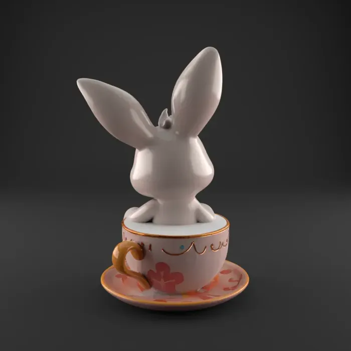 Other STL Download - Cute Bunny in Teacup – 3D STL Model for ...