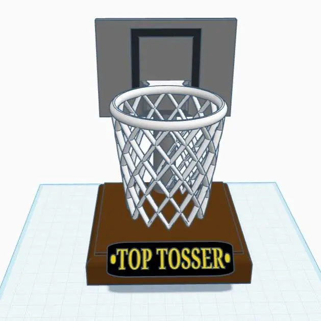 Fichier pour Imprimante 3D | Fichier 3MF | Top Tosser Basketball Trophy ...
