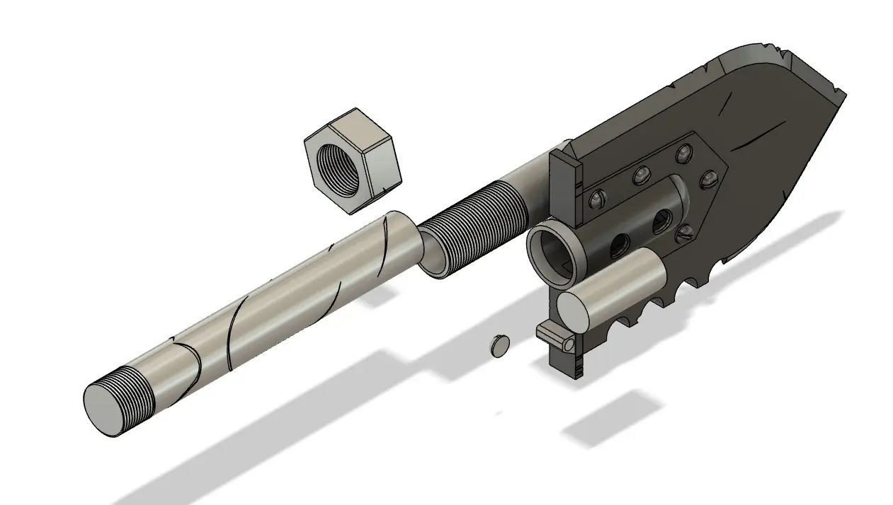 Brute Brainer MK III Latrine Shovel, Darktide | 3D models download ...