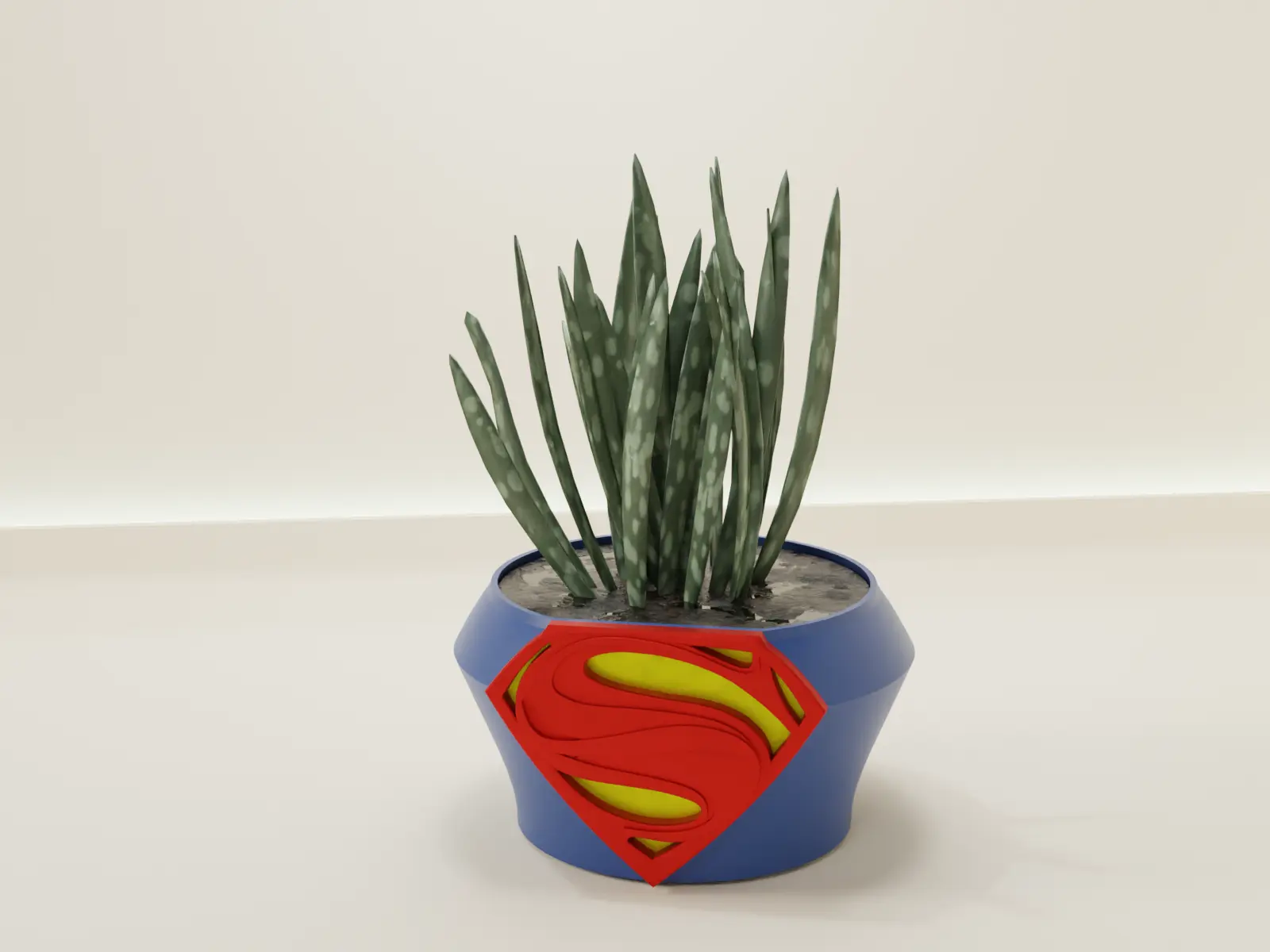 Home Decorations & Ornaments STL Download - superman plant pot 69by 3D ...