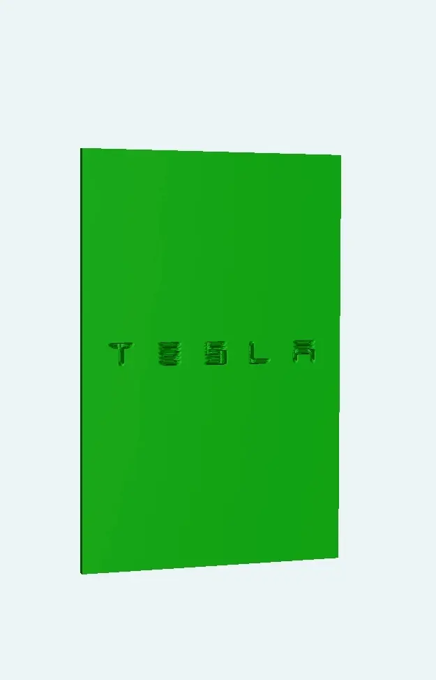 Free Other STL Download - Cadre logo Teslaby Galaxworld