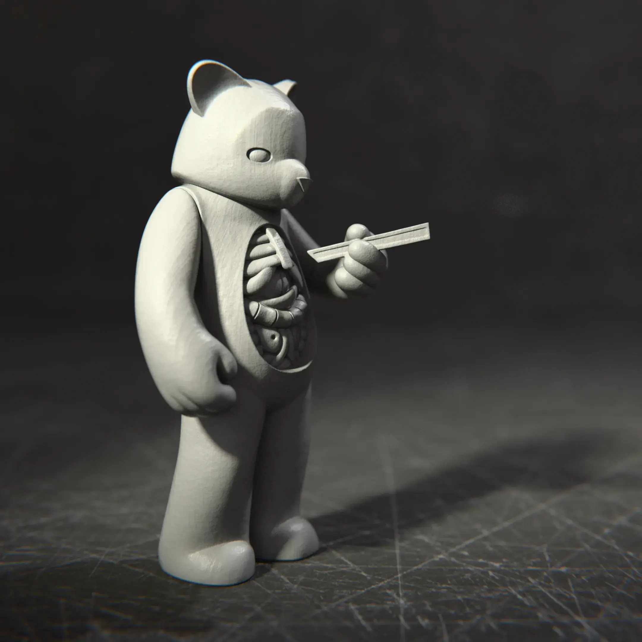 3D Printer Files | 3MF File | Creepy Bear Sculpture | Creality Cloud