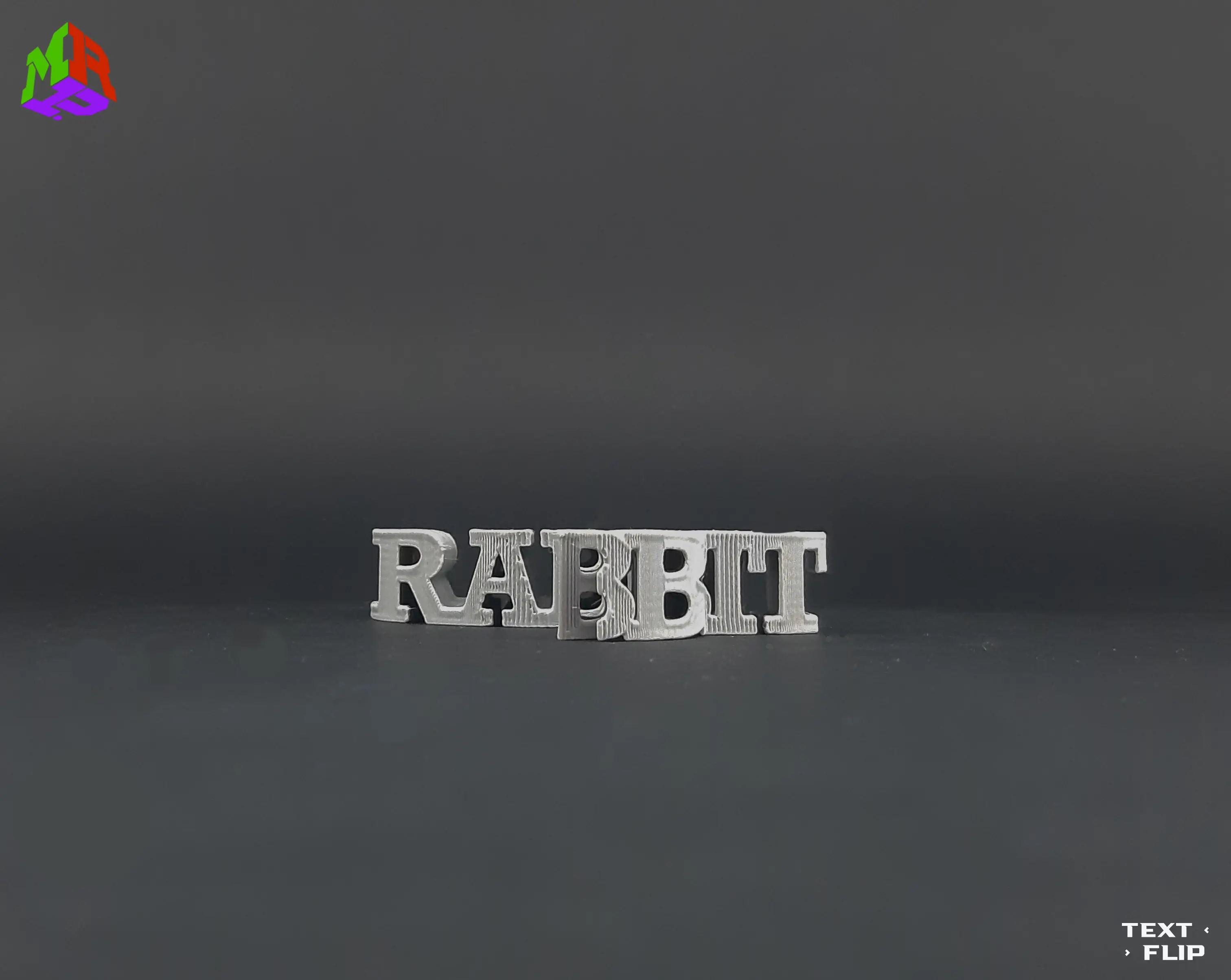 Home Decorations & Ornaments STL Download - Text Flip - Rabbit 2023by ...