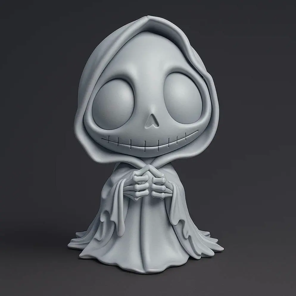 Other STL Download - Hooded Skeleton (Halloween)by Countless_Sm