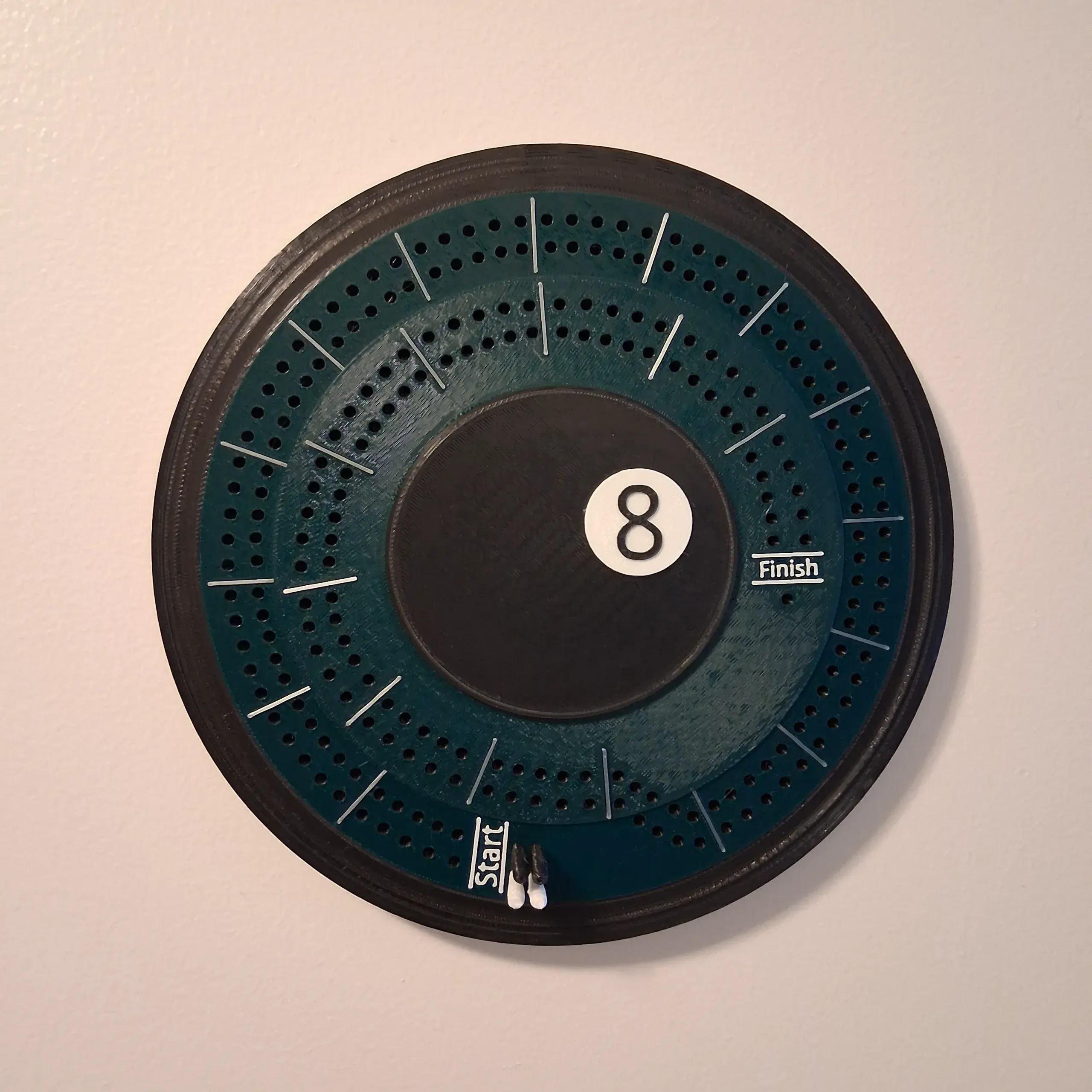 3D Printer Files | 3MF File | 8 Ball Cribbage Board | Creality Cloud