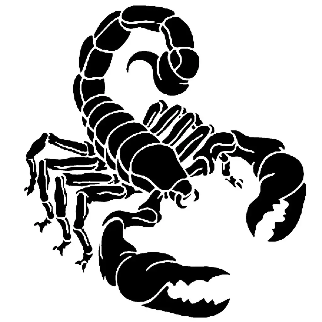 Free Digital Art STL Download - Scorpion stencil 7by SMT_M 🦊
