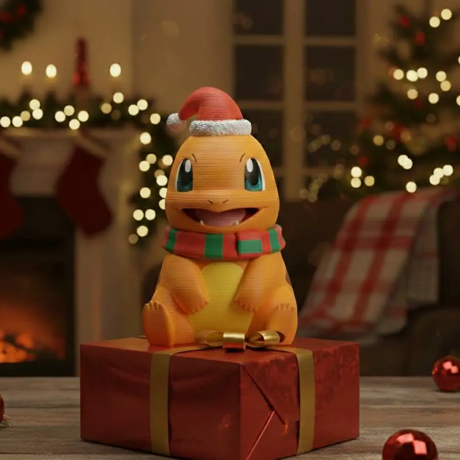 3D Printer Files | 3MF File | Charmander Christmas | Creality Cloud