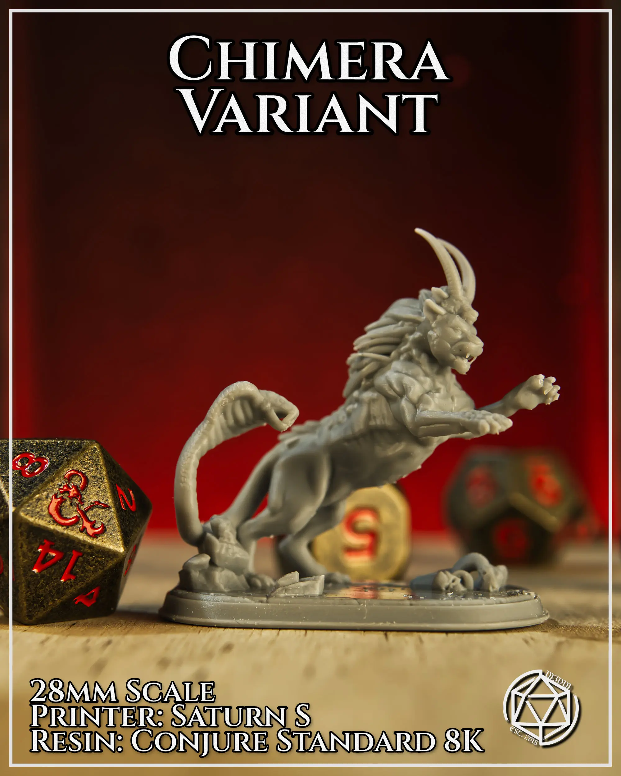 Characters & Creatures STL Download - Chimera Variantby M3DM
