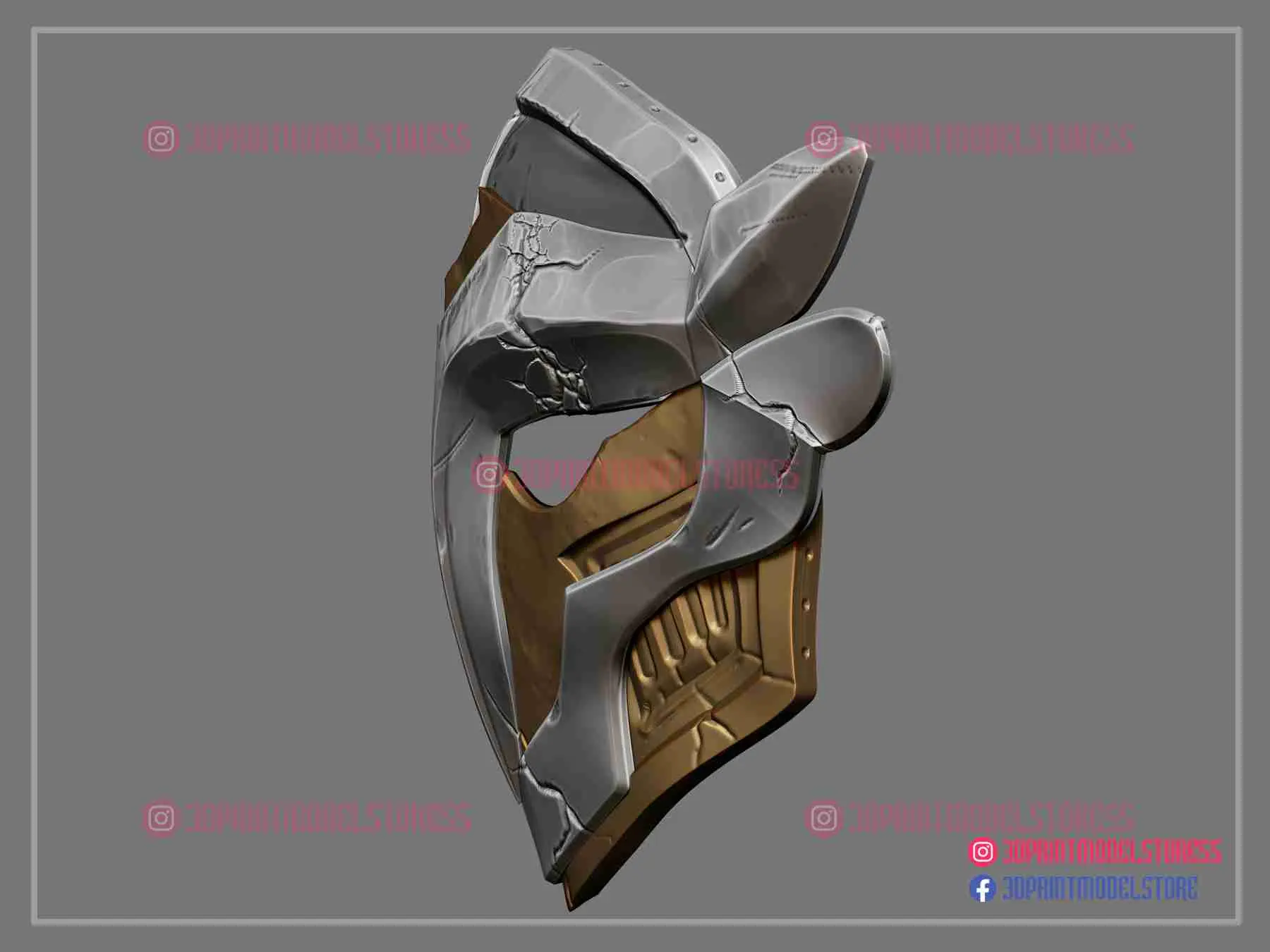 Cosplay STL Download - Firelight Leader Mask - League of Legends LOL ...