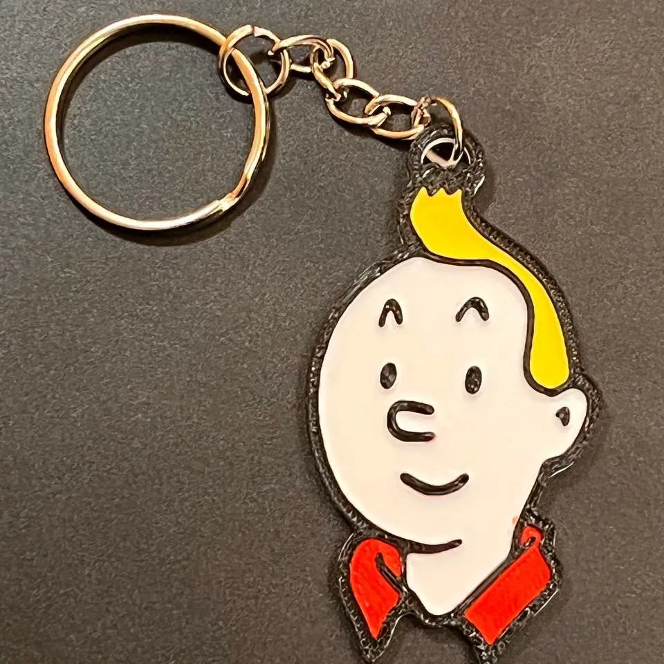 3D Printer Files | 3MF File | Keychain Tintin | Creality Cloud
