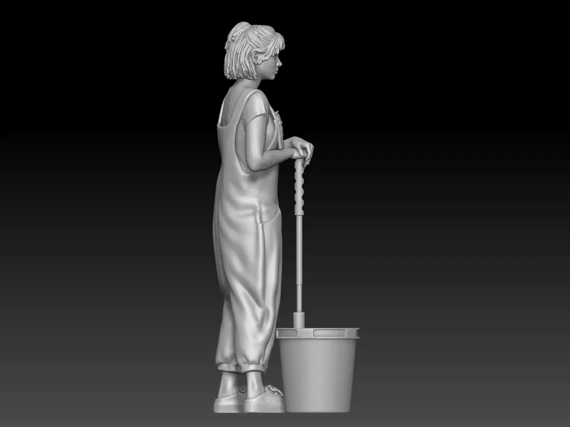 Other STL Download - graffiti artist girl 3by Gigi_toys