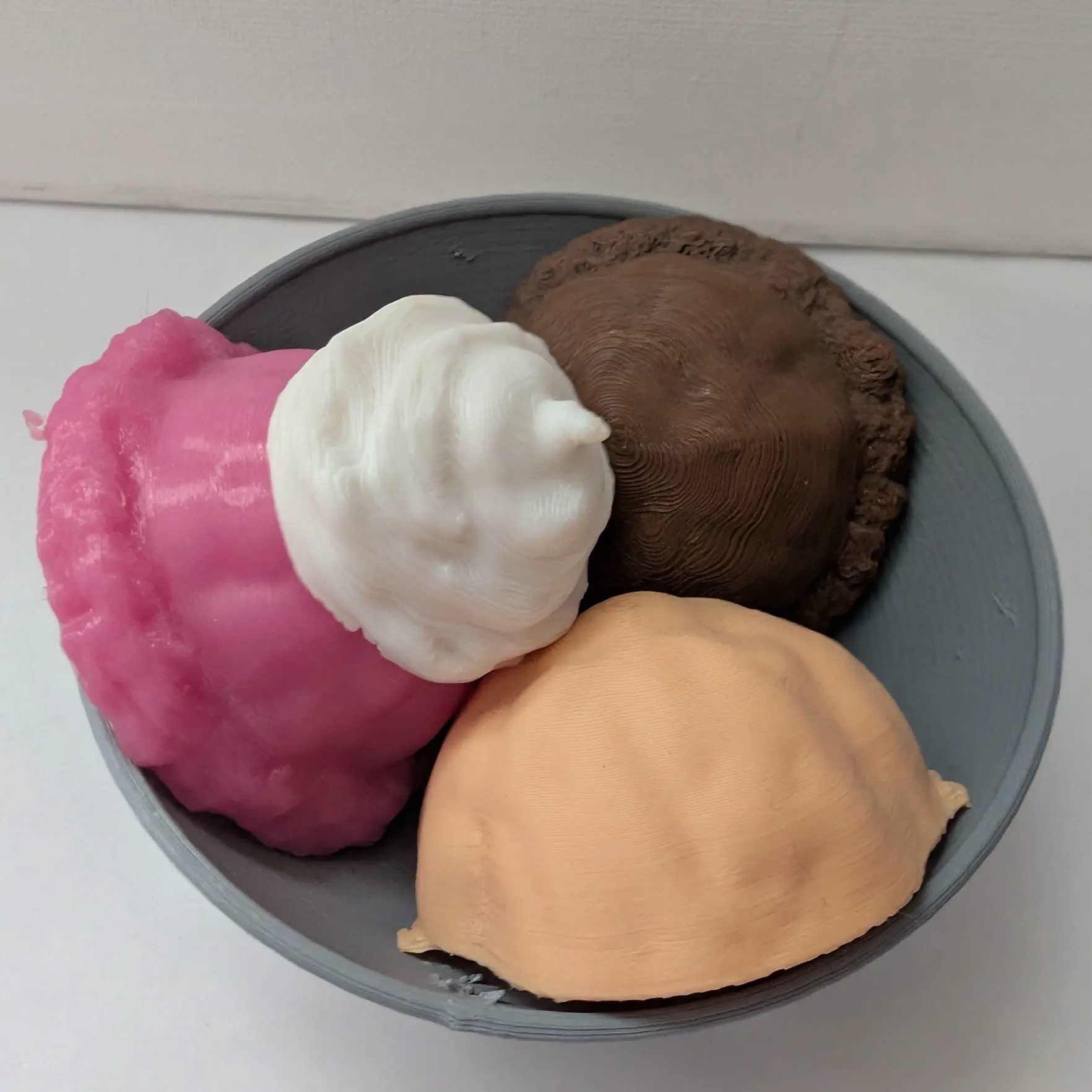 3D Printer Files | 3MF File | Ice cream in a bowl with whipped cream ...