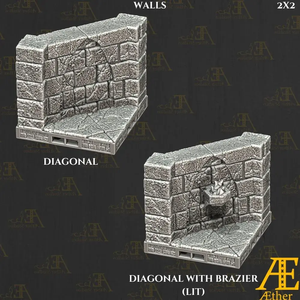 Props & Terrain STL Download - AEDARK08 – Dark Dungeons 2by Aether Studios