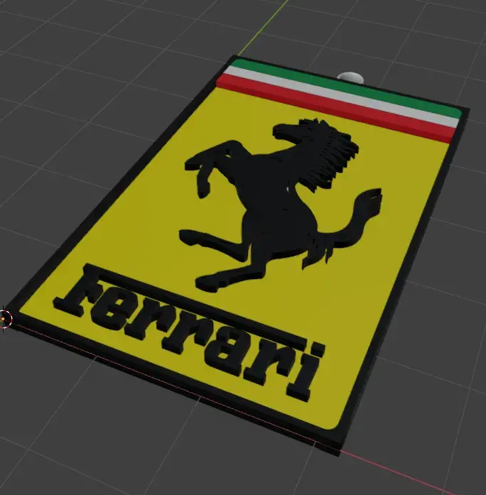 3D Printer Files | 3MF File | FERRARİ KEYCHAIN | Creality Cloud