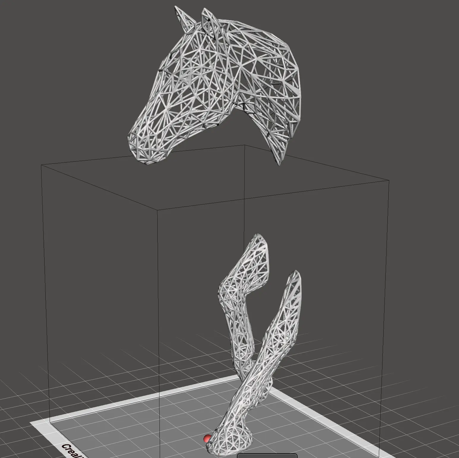 Digital Art STL Download - HORSE WIREFRAME WALL DECOR (2 DESIGNS)by Oasis3dlab