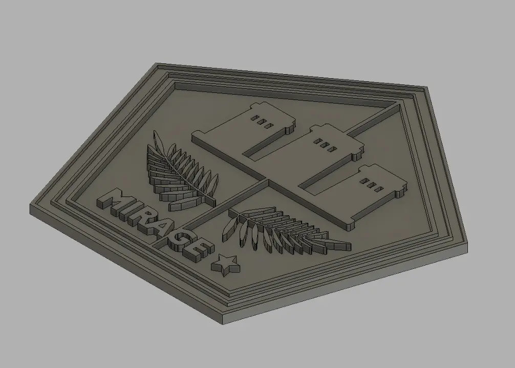 Free Badges & Coins STL Download - Mirage Pin!by SMT_M 🦊