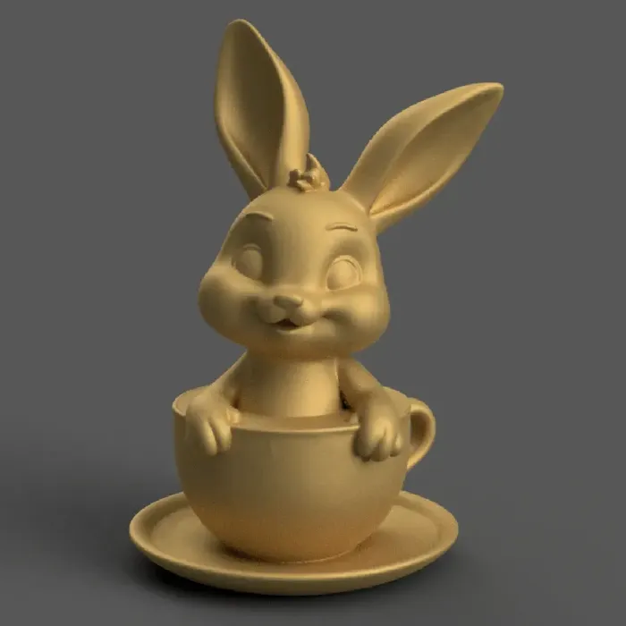 Other STL Download - Cute Bunny in Teacup – 3D STL Model for ...