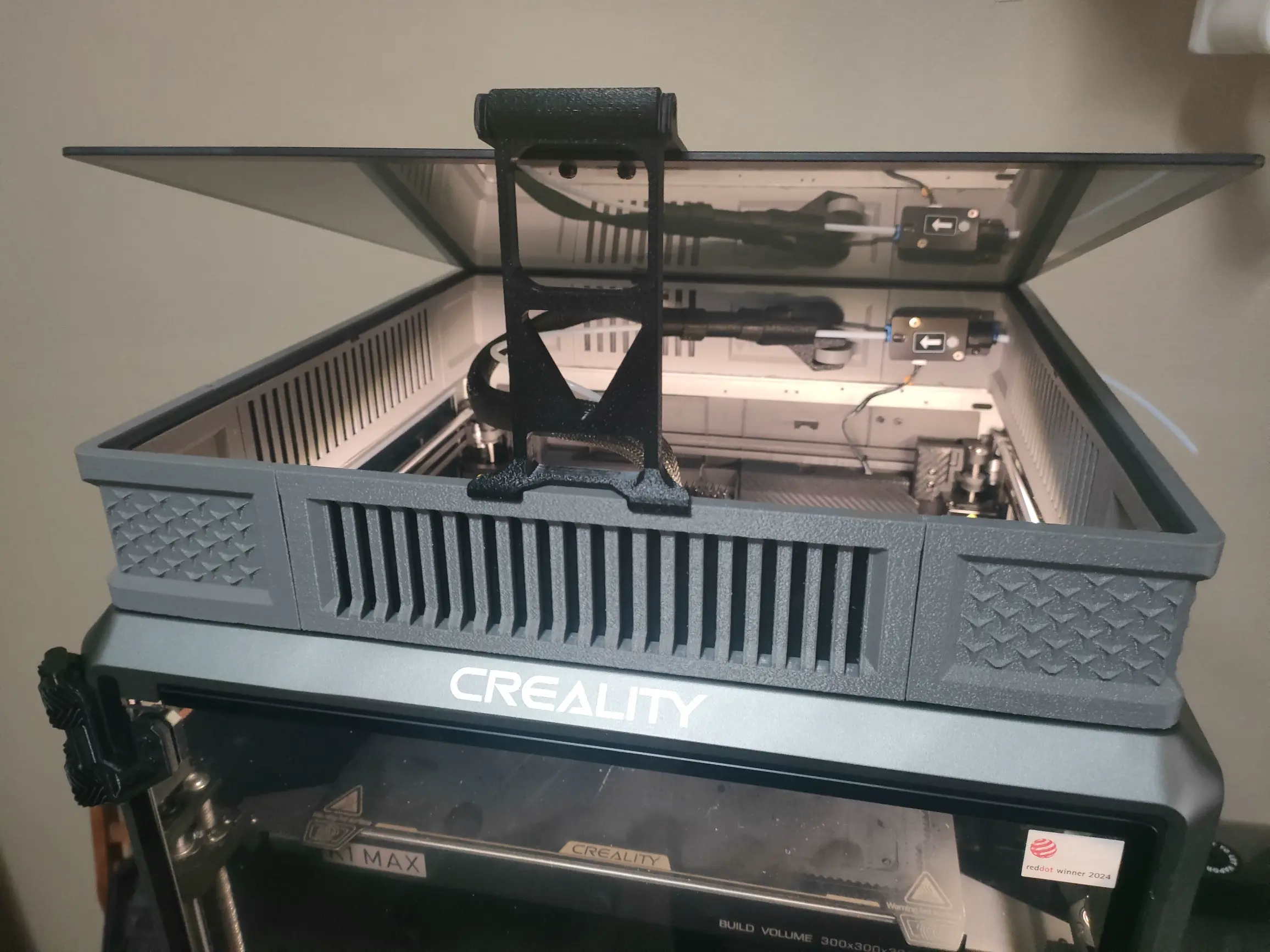 Free 3D Printer Parts STL Download - Creality K1max 72mm lid riserby Big B