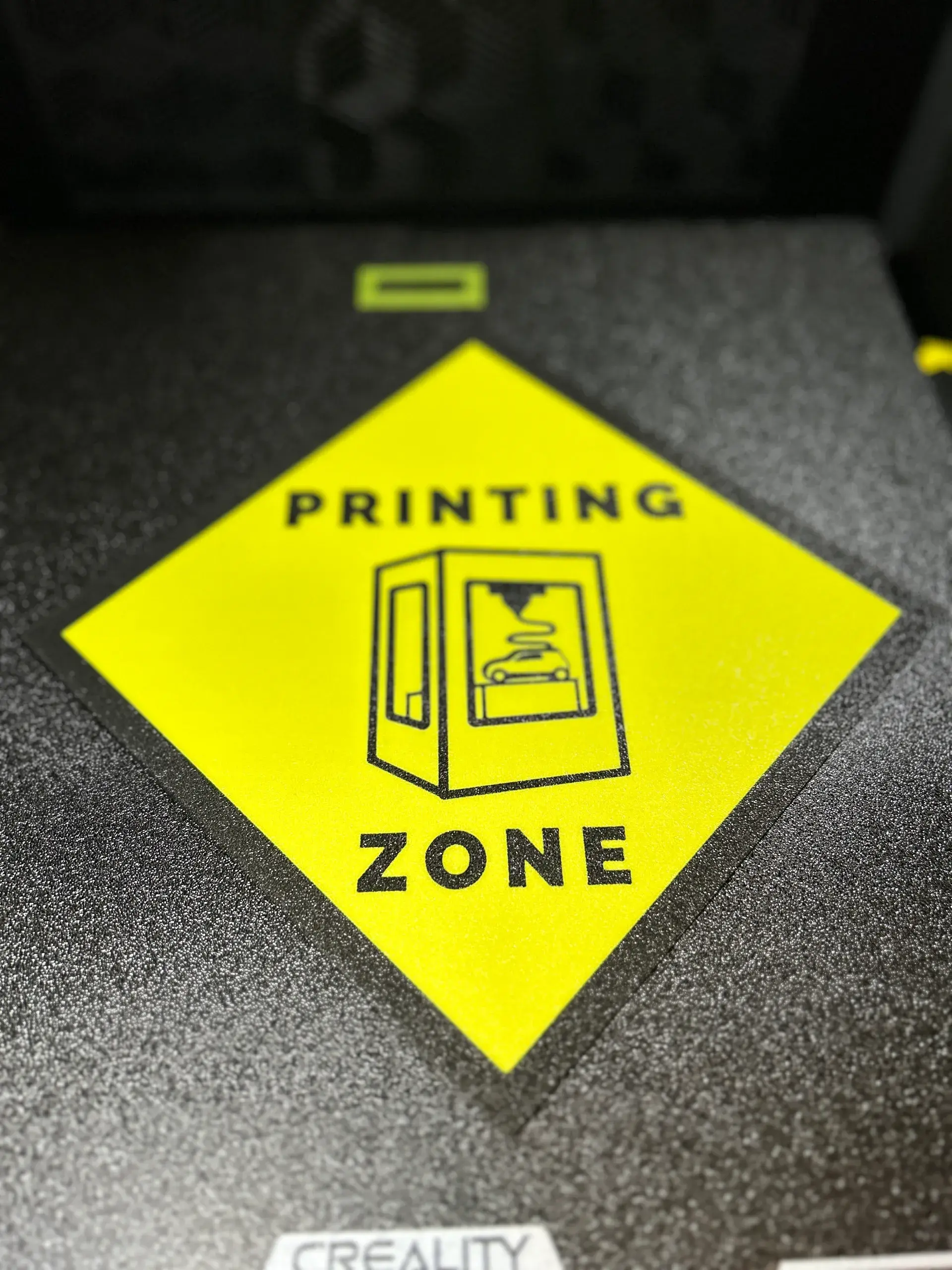 Arquivos de impressora 3D | Arquivo 3MF | PRINTING ZONE SIGN | Creality ...
