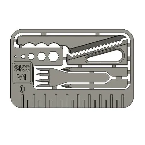 Sports & Exercise Equipment STL Download - Survival Kit Card (SKC) V1by ...