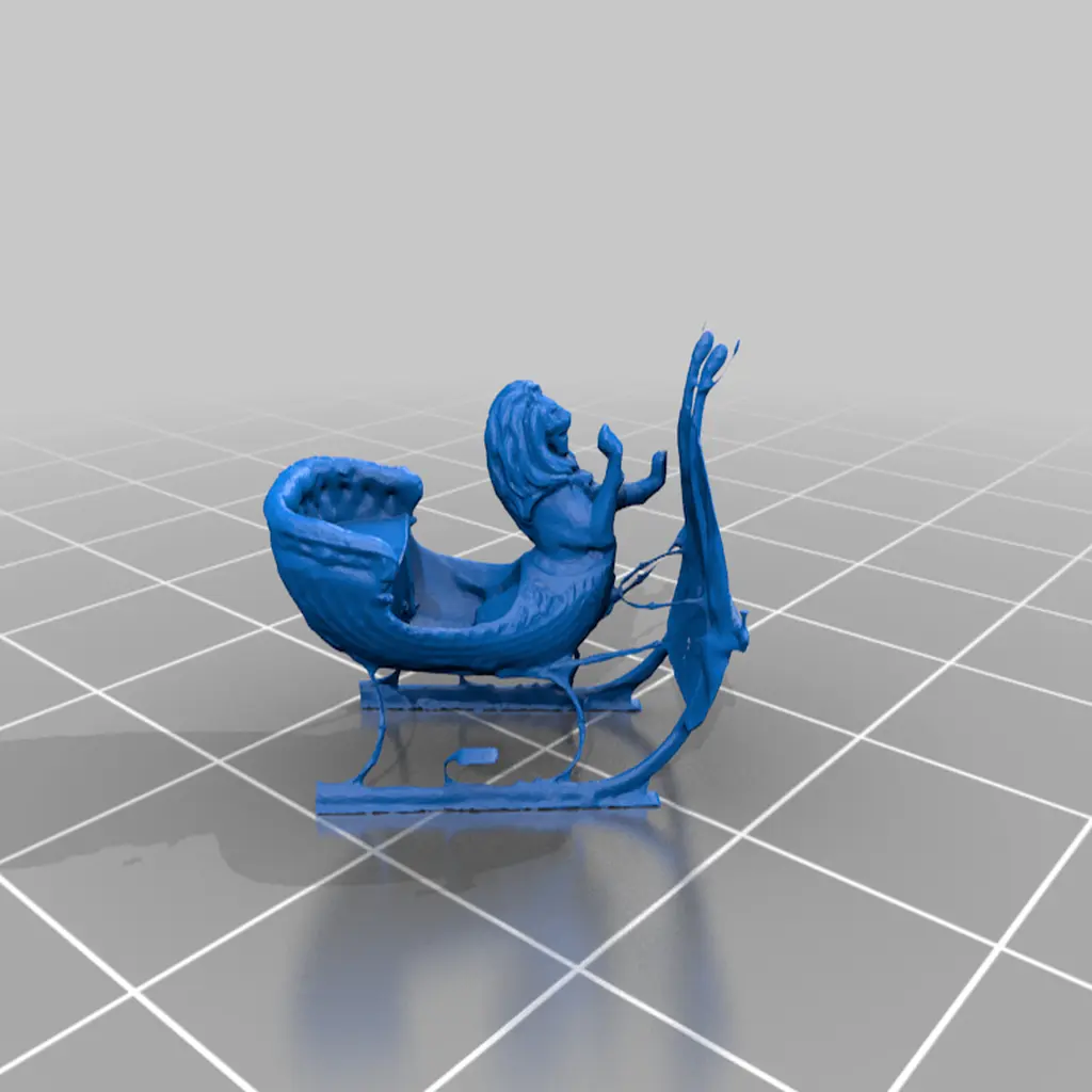 Free Characters & Creatures STL Download - mermaid lion sled ...