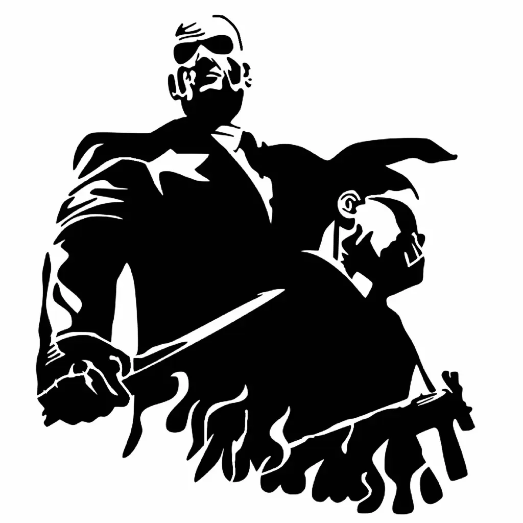 Hitman 47 stencil | 3D models download | Creality Cloud