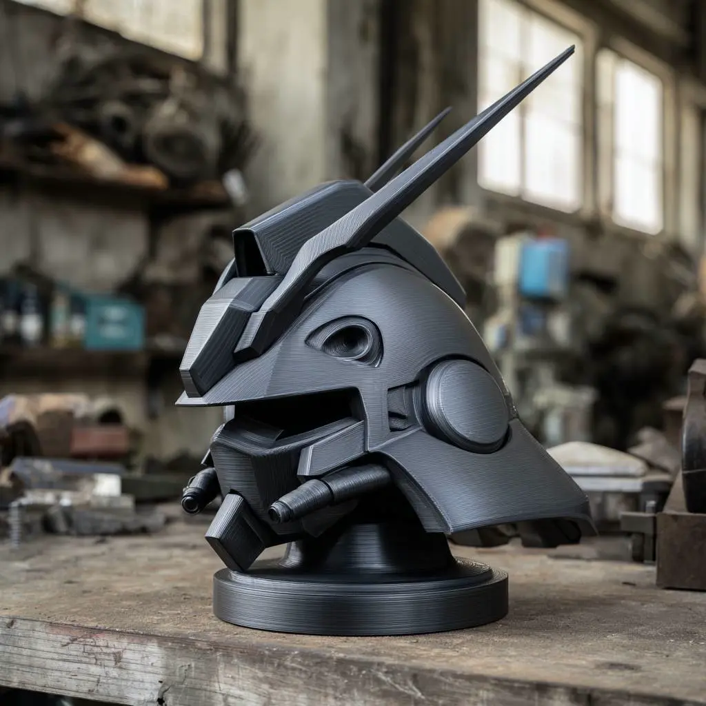3D Printer Files | 3MF File | Sazabi Head Statue | Creality Cloud