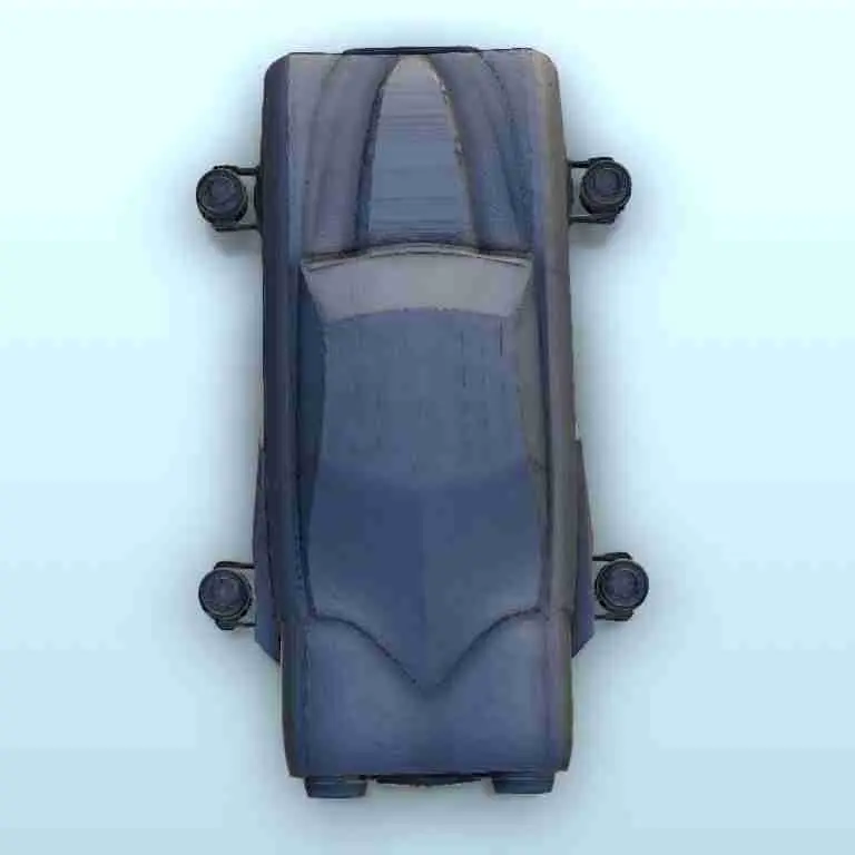 Props & Terrain STL Download - Flying car with reactors 6 - sci-fi ...