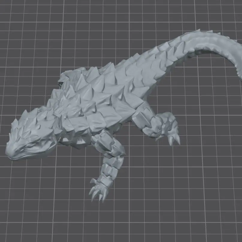 3D Printer Files | 3MF File | Lizard Armoured Articulated Look ...