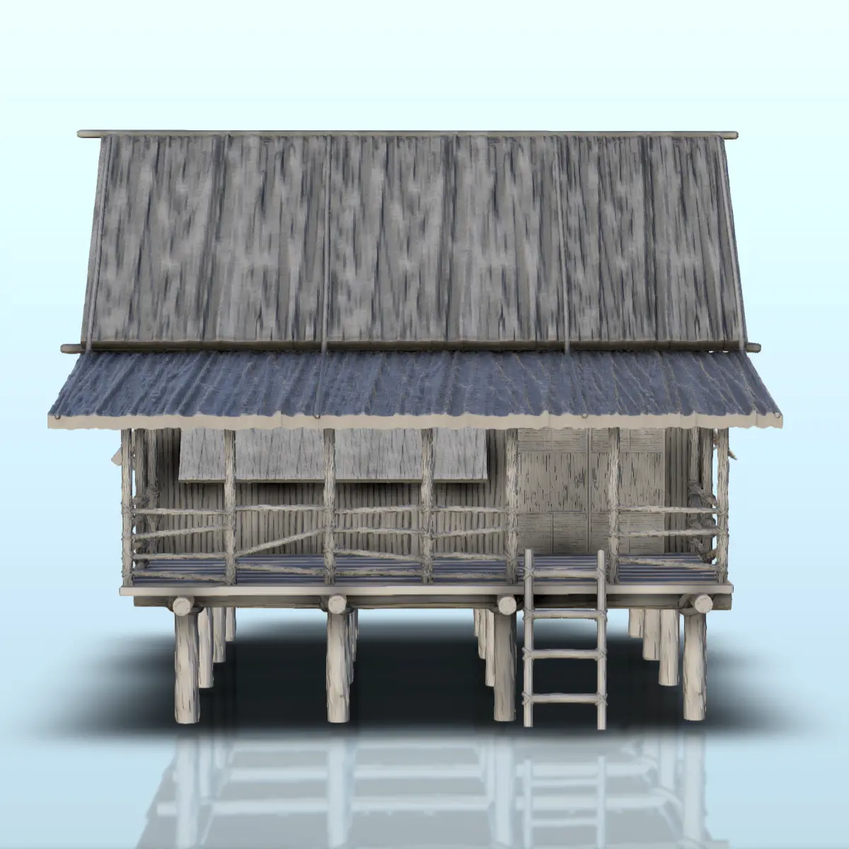 Other STL Download - Large wooden house on stilts (3) - miniatures ...