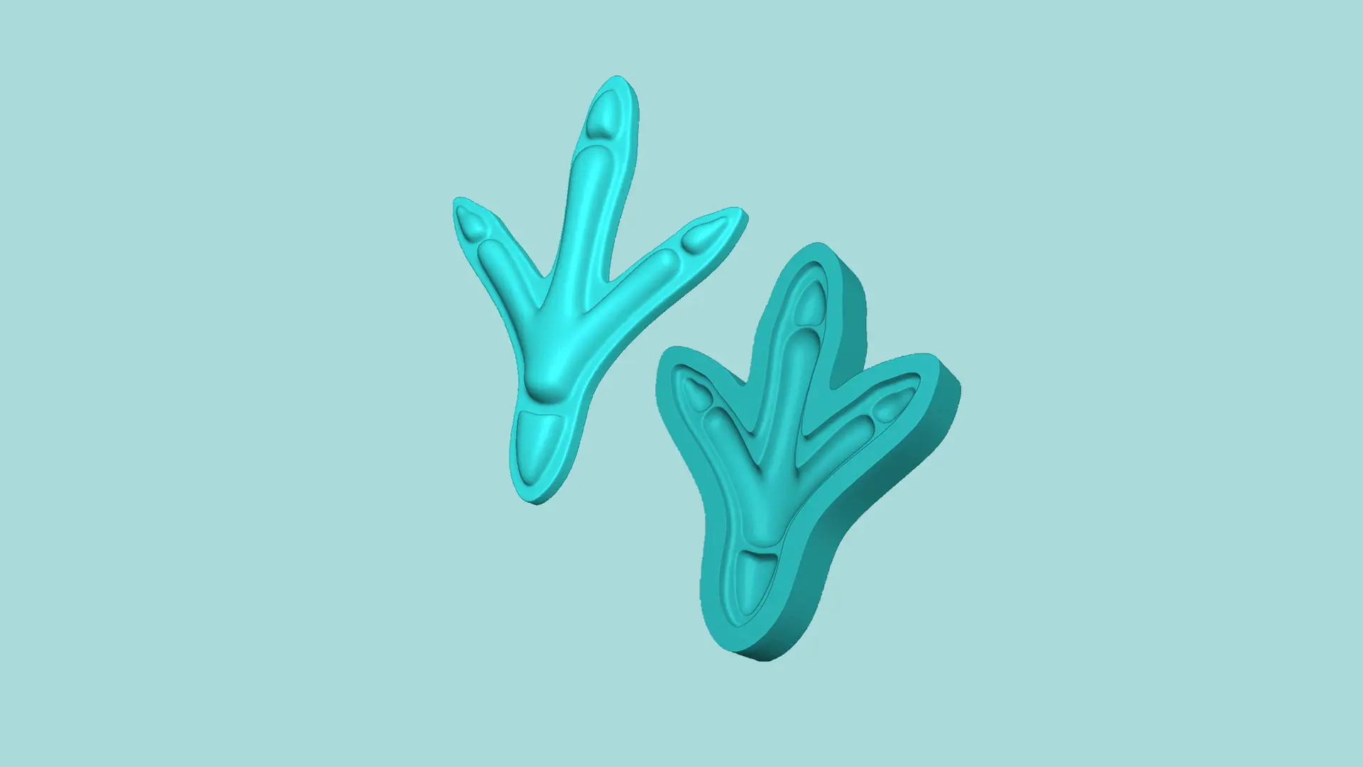 Other STL Download - Bird Footstep - Silicone Mold -Templateby guisommer