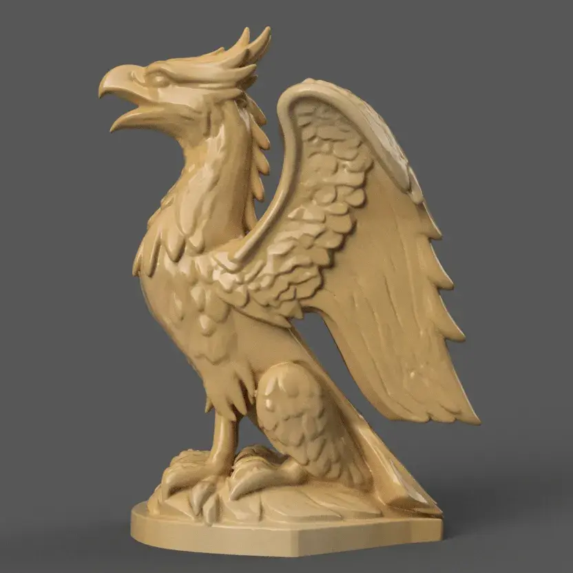 Sculptures & Artworks STL Download - Majestic Phoenix Statue – 3D STL ...