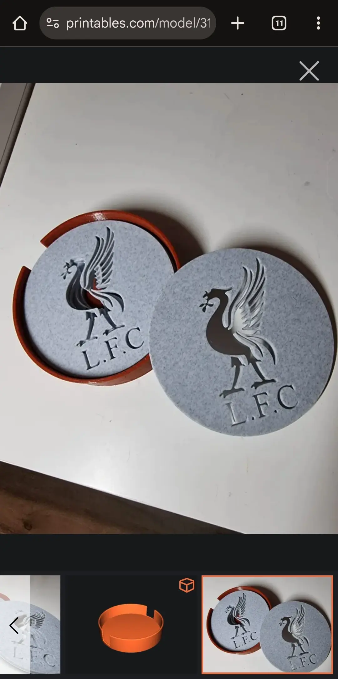 3D Printer Files | 3MF File | lfc. coaster | Creality Cloud