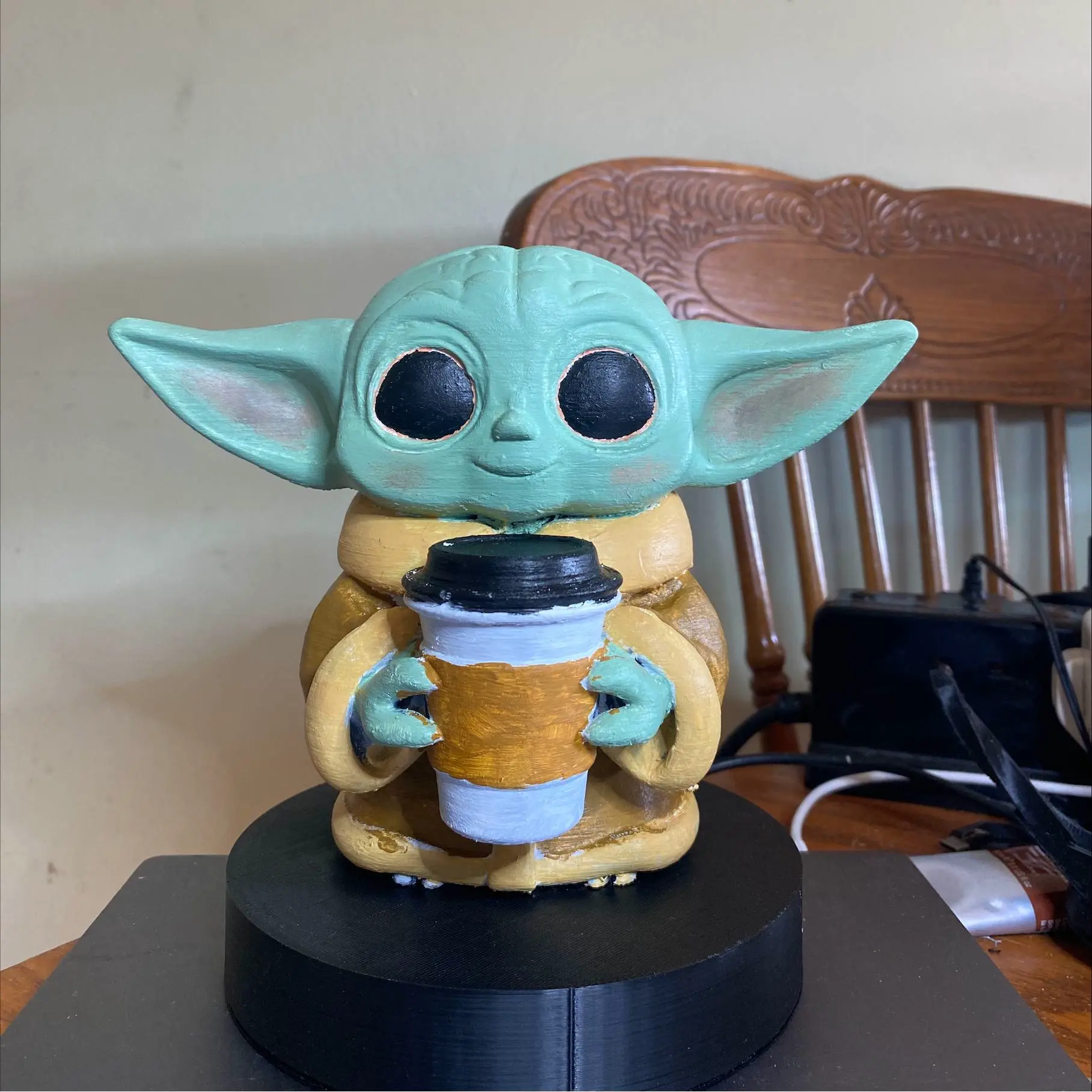 3D Printer Files | 3MF File | Star Wars Grogu with Coffee Cup ...