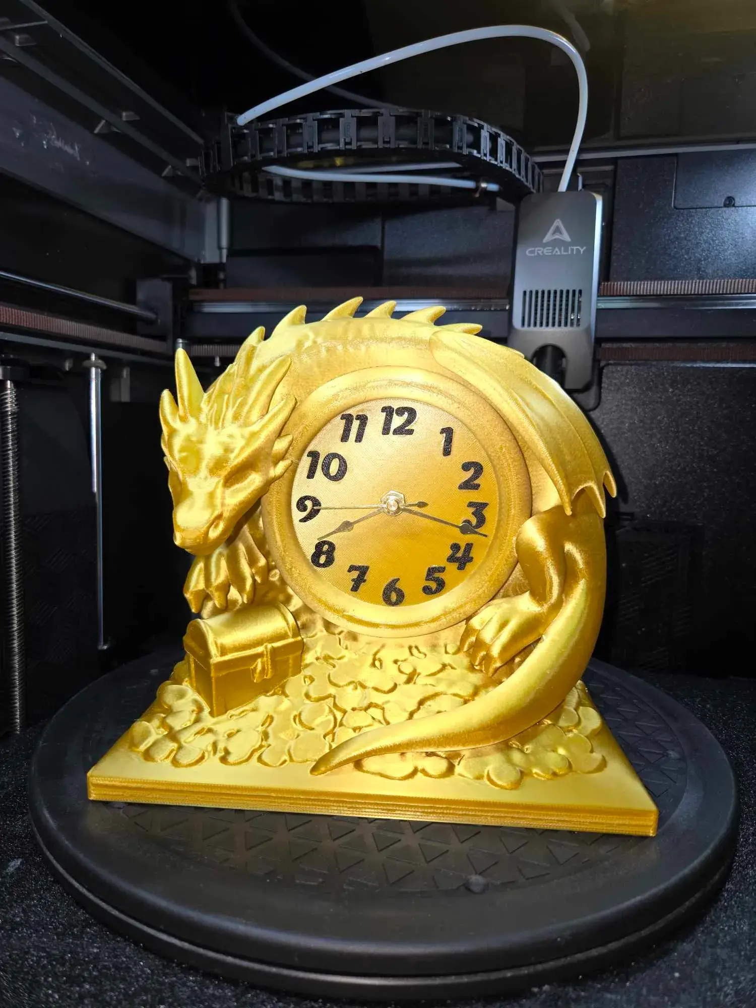 3D Printer Files | 3MF File | Dragon Treasure horde clock | Creality Cloud